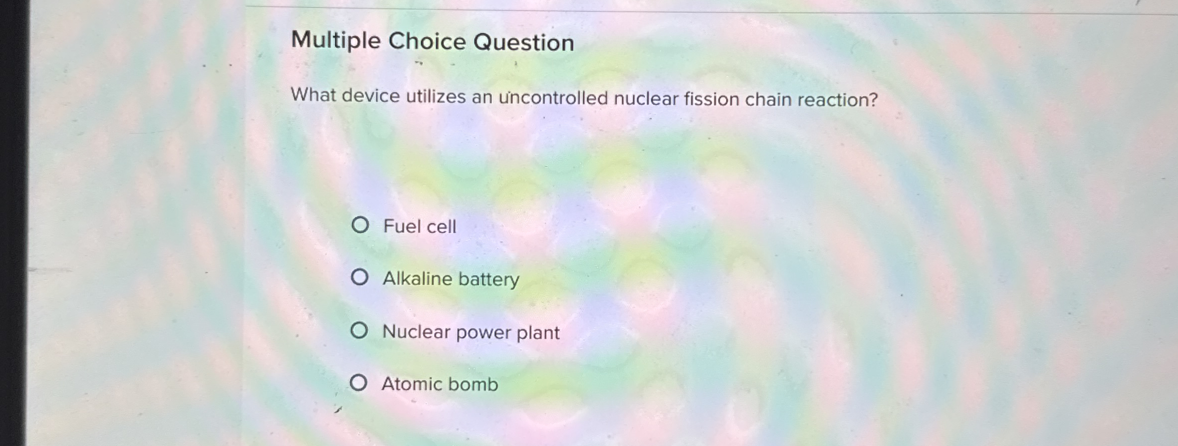 Solved Multiple Choice QuestionWhat device utilizes an | Chegg.com