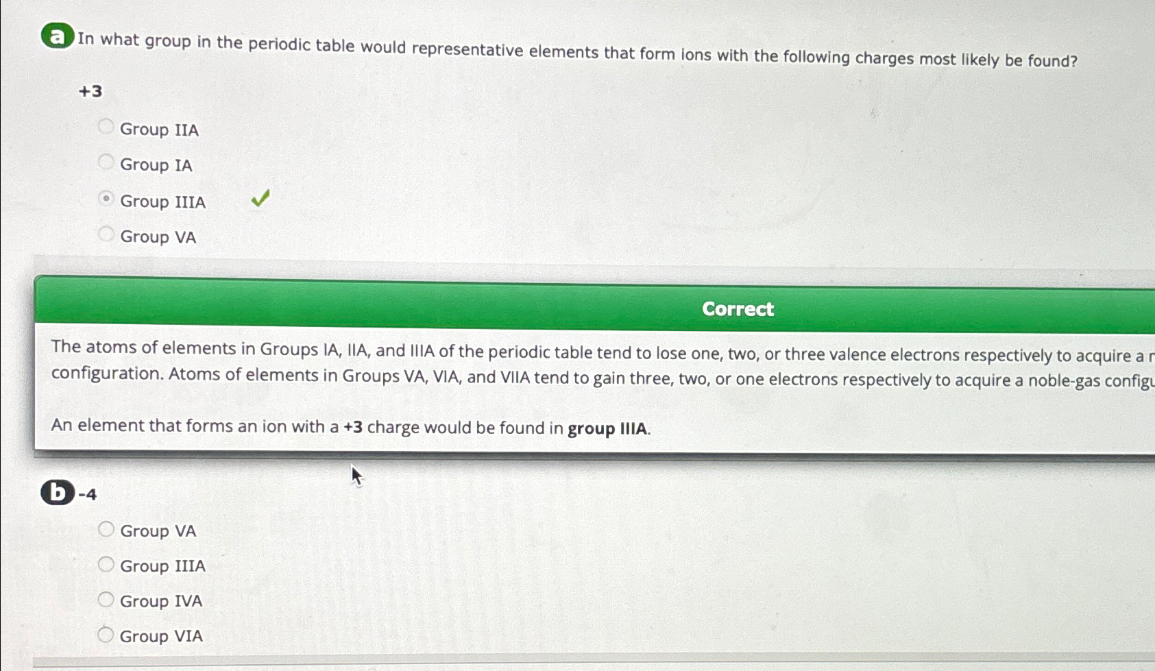 Solved In what group in the periodic table would | Chegg.com