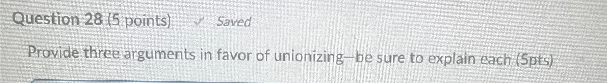 Solved Question 28 (5 ﻿points) ﻿SavedProvide three | Chegg.com