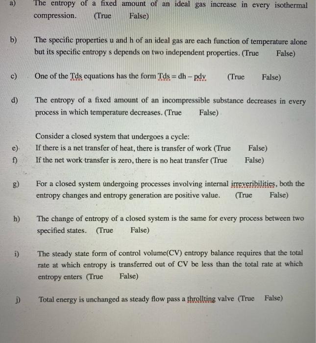 Solved The entropy of a fixed amount of an ideal gas | Chegg.com