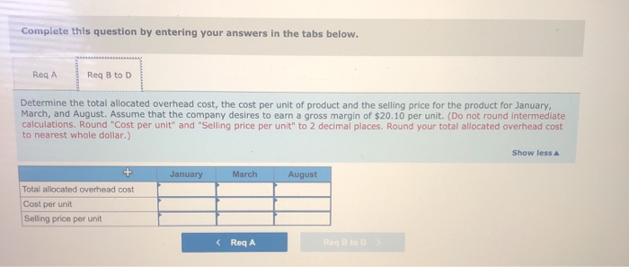 Solved Problem 12-18A (Algo) Allocation to accomplish | Chegg.com