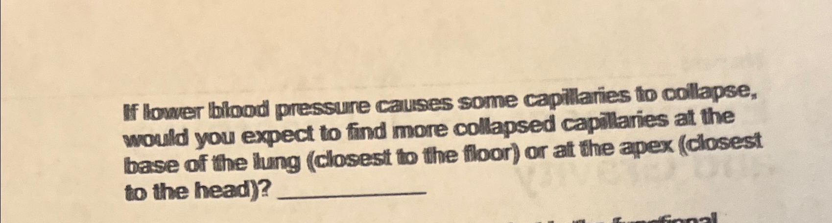 Solved If llower lblood pressure causes some capillaries to | Chegg.com