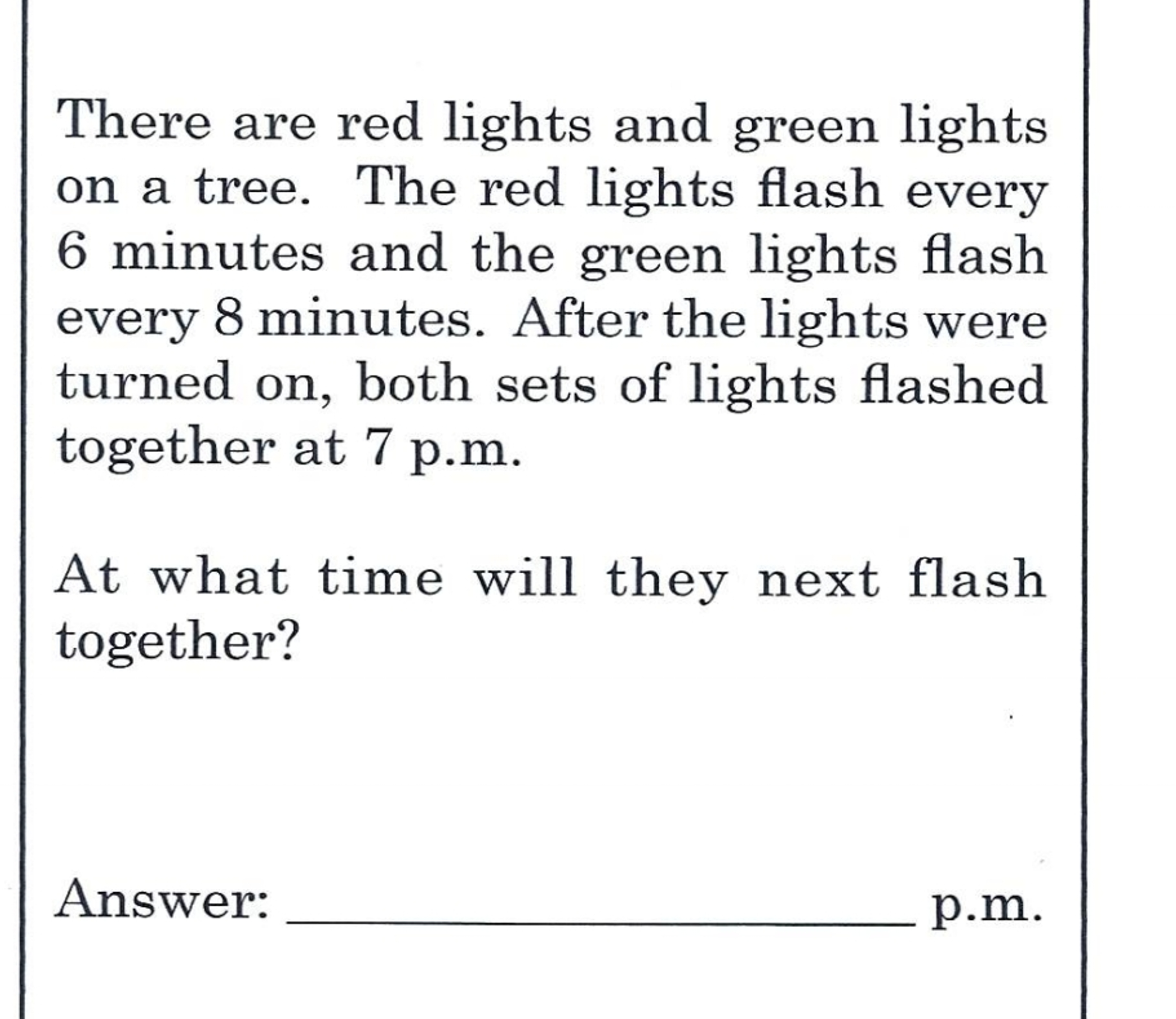Solved There are red lights and green lightson a tree. The | Chegg.com