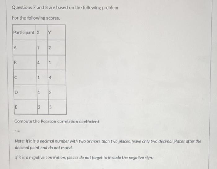 Solved Questions 7 and 8 are based on the following problem | Chegg.com