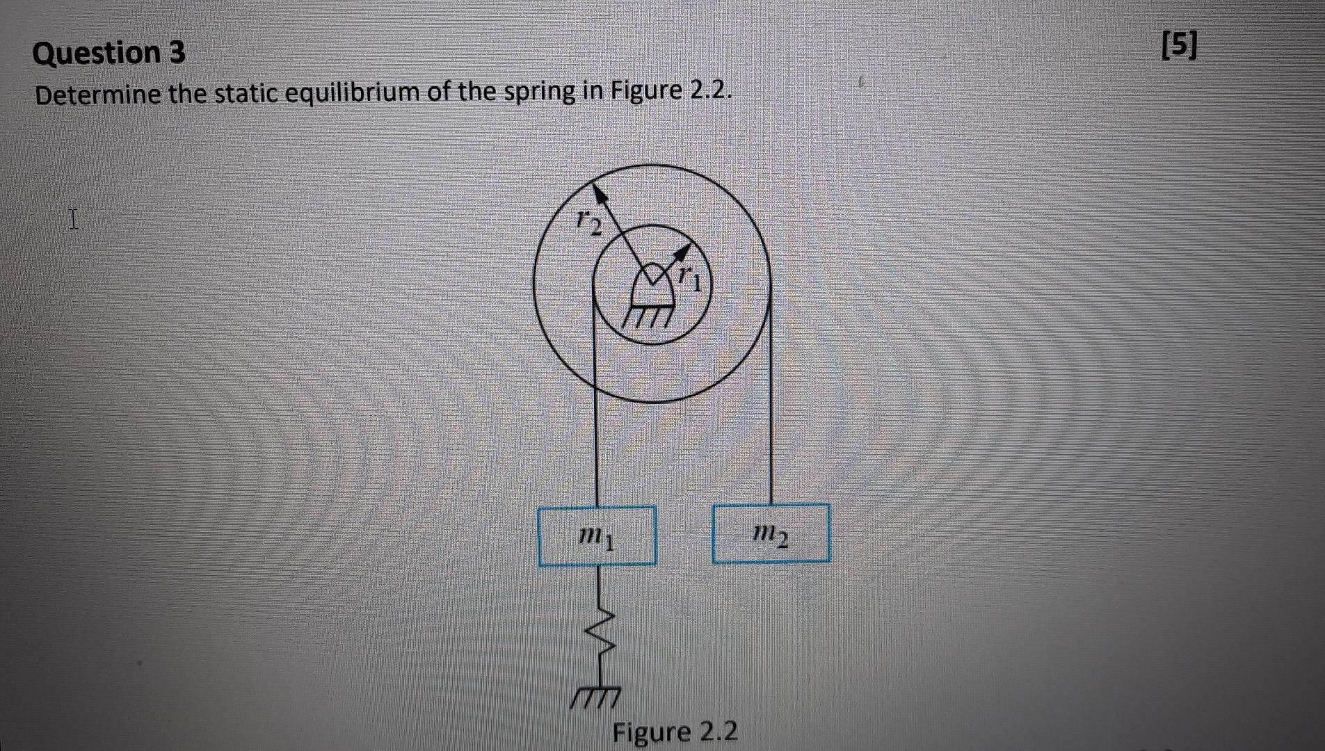 Solved [5] Question 3 Determine the static equilibrium of | Chegg.com