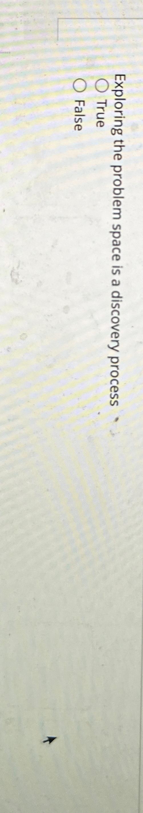 Solved Exploring the problem space is a discovery | Chegg.com