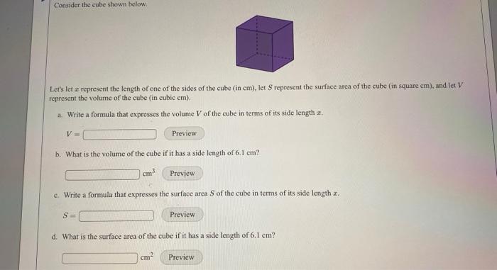 Solved Let's let x represent the length of one of the sides | Chegg.com