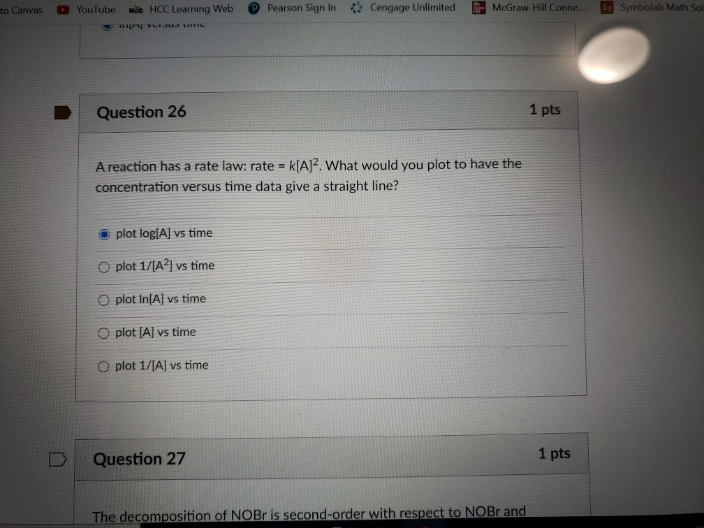 Solved to Canvas > YouTube HC HCC Learning Web Pearson Sign | Chegg.com