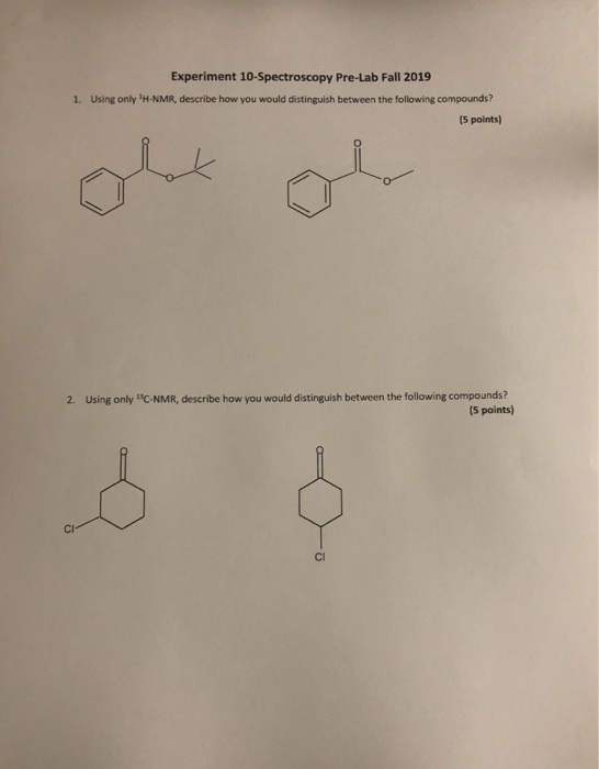 Solved Experiment 10-Spectroscopy Pre-Lab Fall 2019 1. Using | Chegg.com
