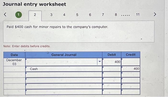 Solved Journal entry worksheet The computer system, acquired | Chegg.com