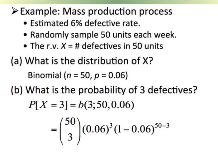 Solved Example: Mass production process • Estimated 6% | Chegg.com