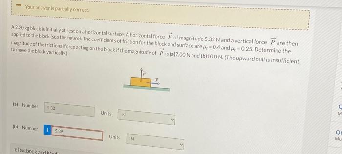 Solved A 2.20 kg block is initially at rest on a horizontal | Chegg.com