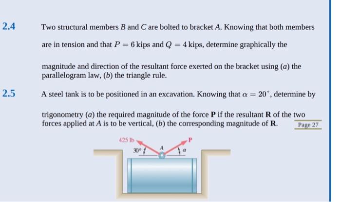 Solved Two structural members B and C are bolted to bracket | Chegg.com