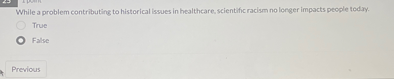 Solved While a problem contributing to historical issues in | Chegg.com