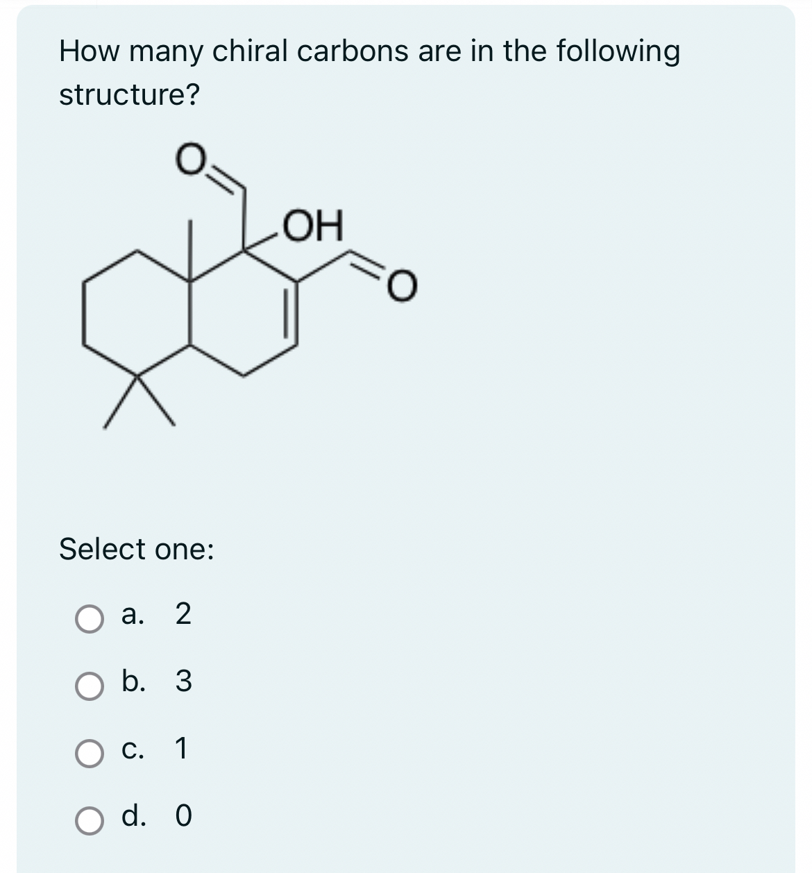 Solved How many chiral carbons are in the | Chegg.com