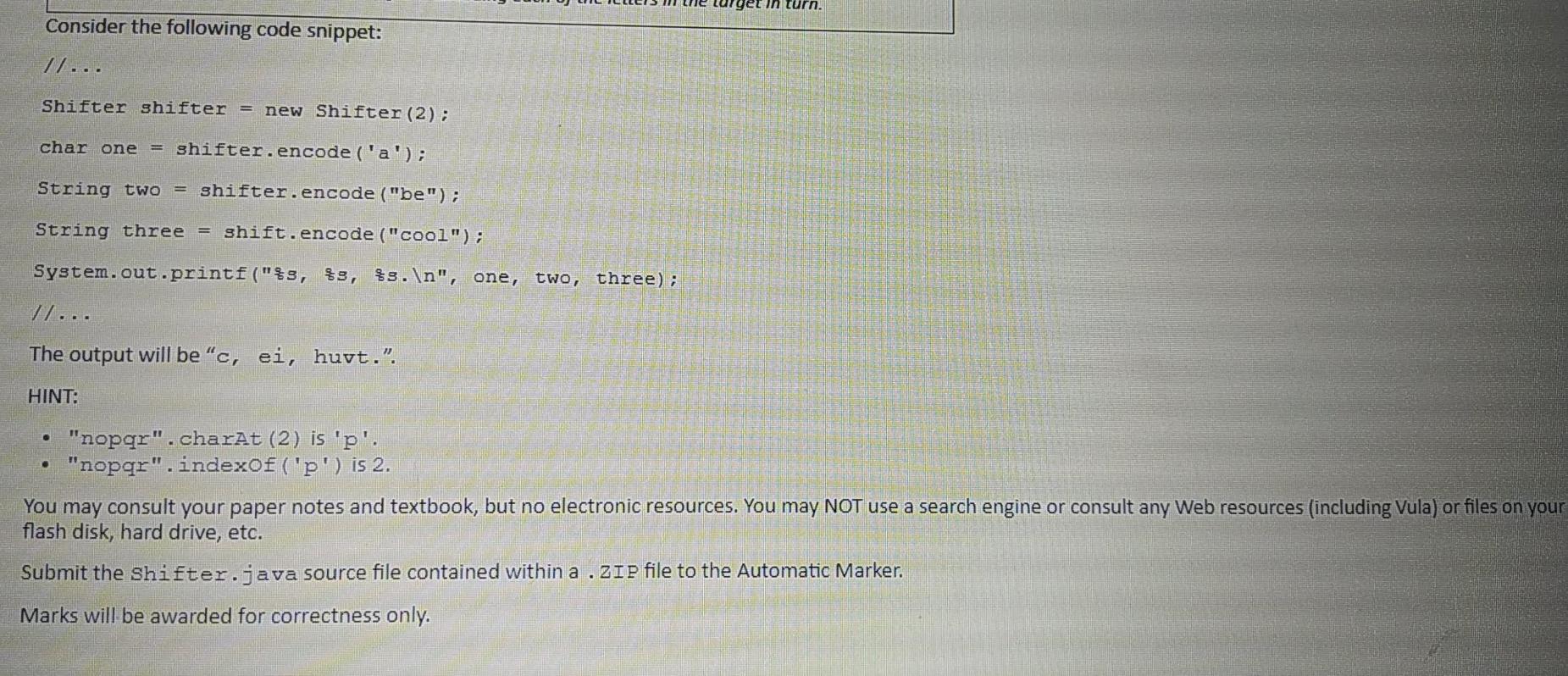 Solved LLLLLLLLLLLLLLLL Write a class called Shifter that | Chegg.com