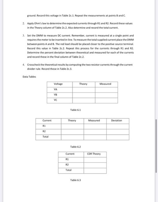 Solved Lab 2: Ohm's Law, Series DC Circuits, Parallel DC | Chegg.com