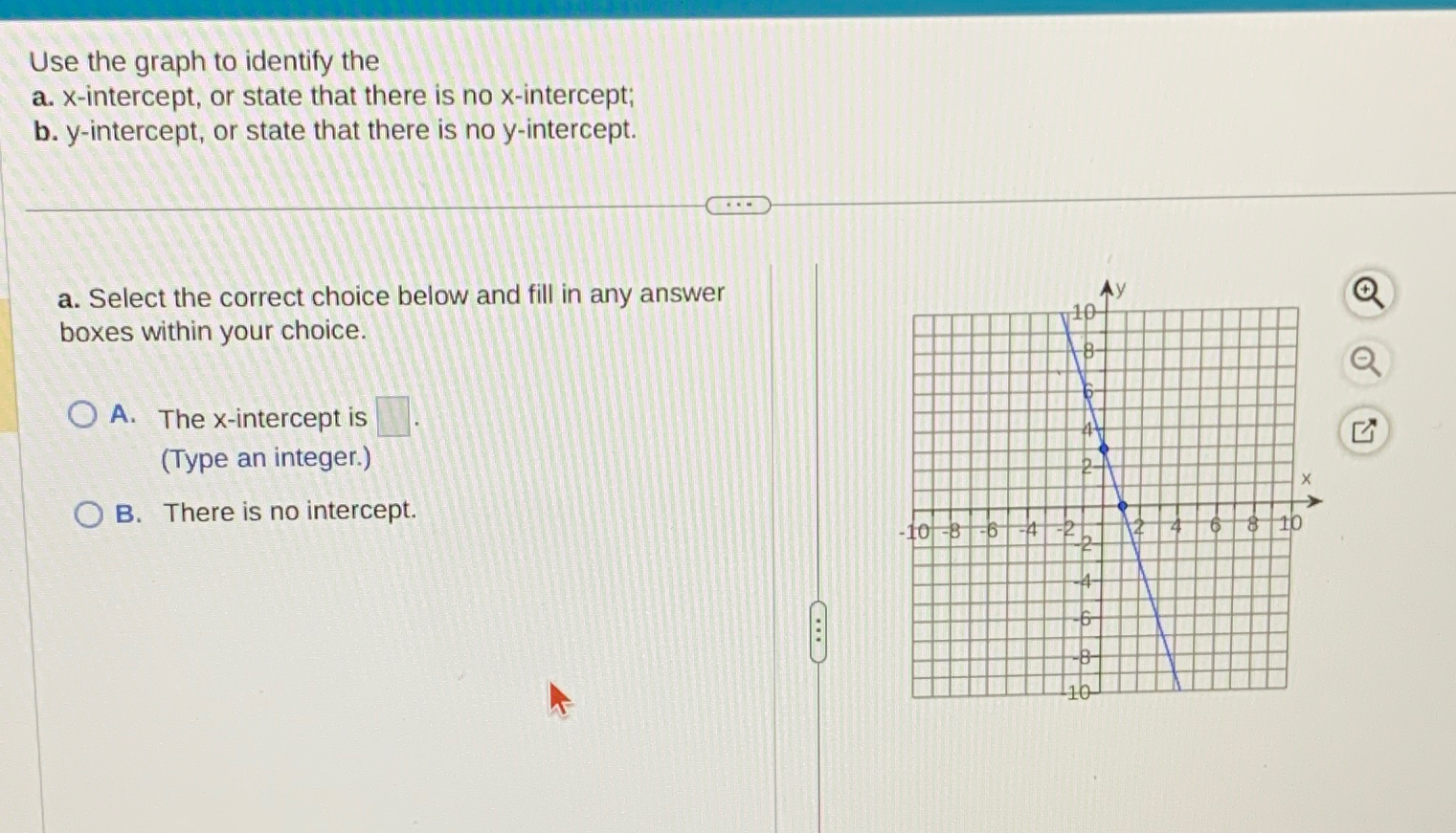 Solved Use the graph to identify thea. ﻿x-intercept, or | Chegg.com