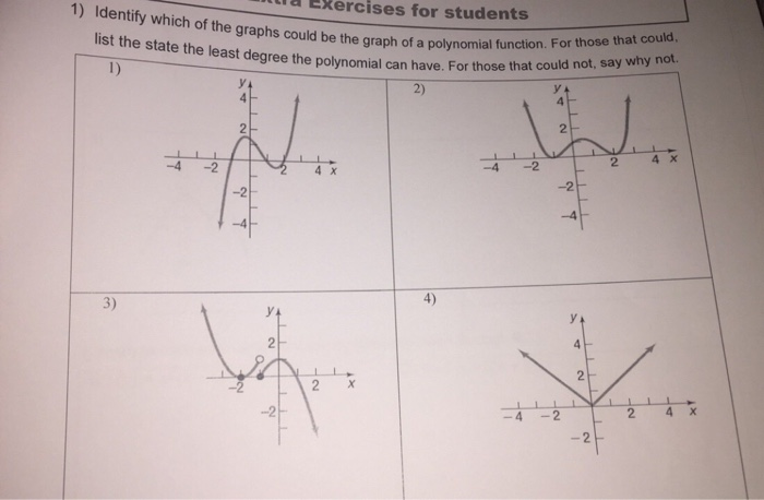 Solved a Xercises for students 1) Identify which of the | Chegg.com Solved a Xercises for students 1) Identify which of the | Chegg.com