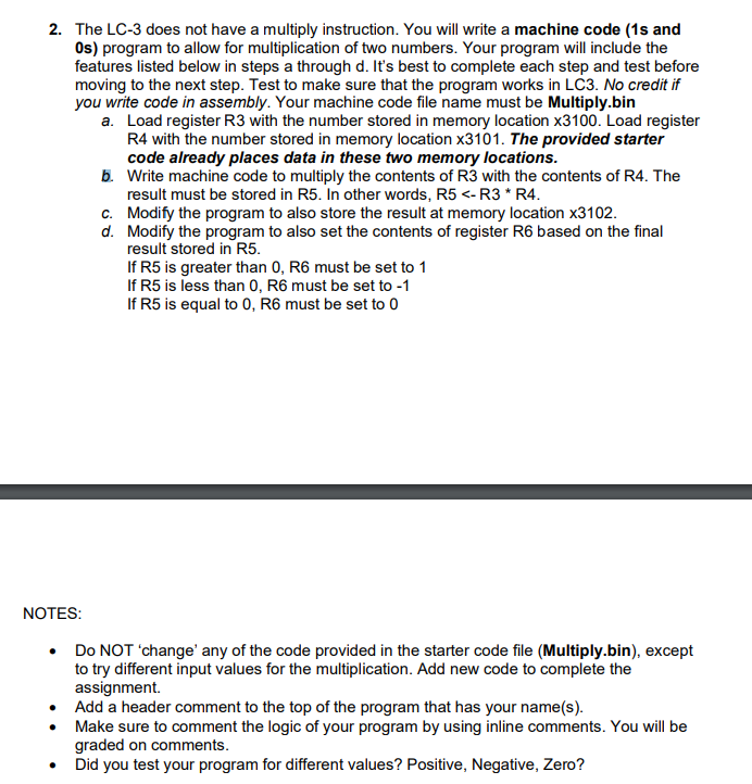 Solved Please write in MACHINE CODE ONLY (0s and 1s), ﻿no | Chegg.com