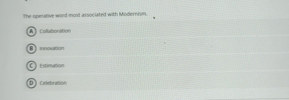 High Quality SOLUTION The operative word most associated with | Chegg.com