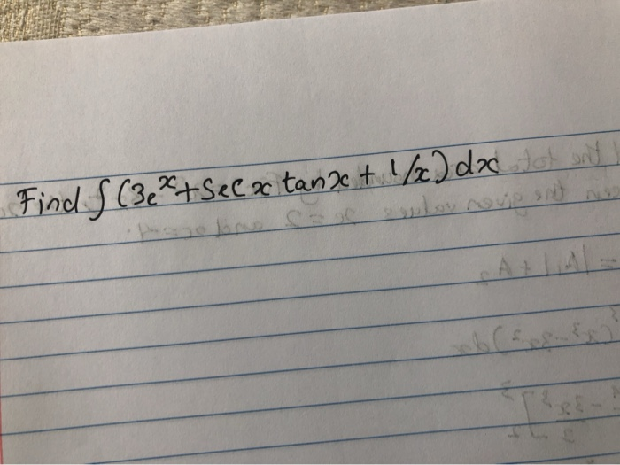 Solved Find S (3*+sec ac tan2c + 1/2)daco si OUR 3D | Chegg.com