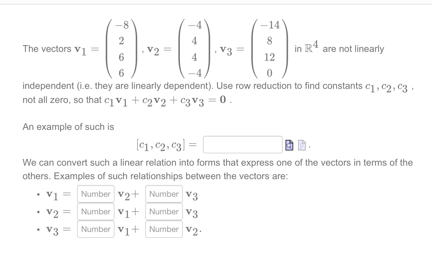 Solved A set of vectors {v1,v2,cdots,vn} ﻿in a vector space | Chegg.com