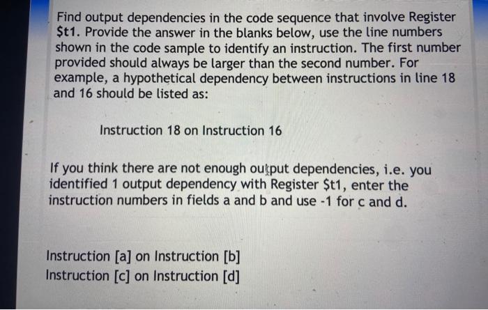 Solved Find 3 true data dependencies in the code sequence | Chegg.com