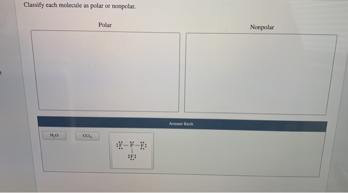 Solved Classify each molecule as polar or nonpolar. Polar | Chegg.com