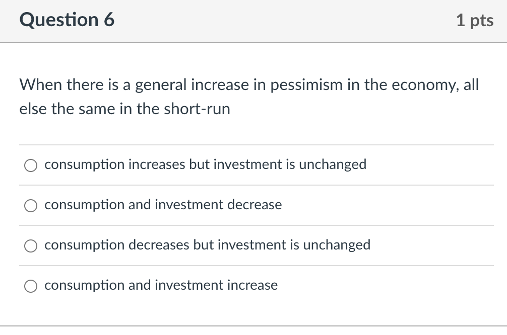 Solved Question 6When there is a general increase in | Chegg.com