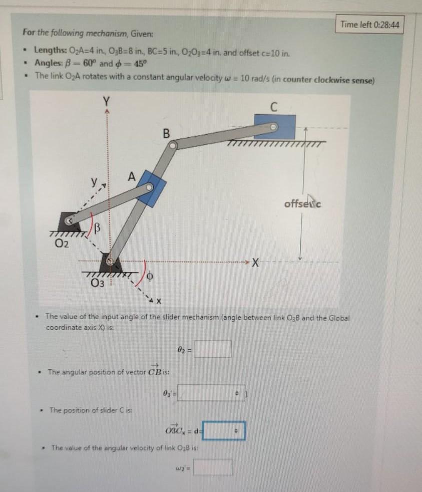 Solved For the following mechanism, Given: Time left 0:28:44 | Chegg.com