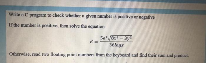 Solved Write a C program to check whether a given number is | Chegg.com