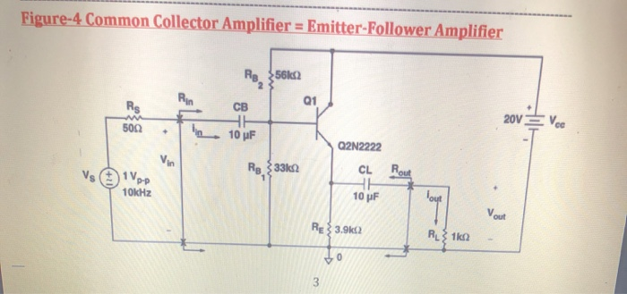 For each of the CE, CB, and CC amplifier circuits | Chegg.com