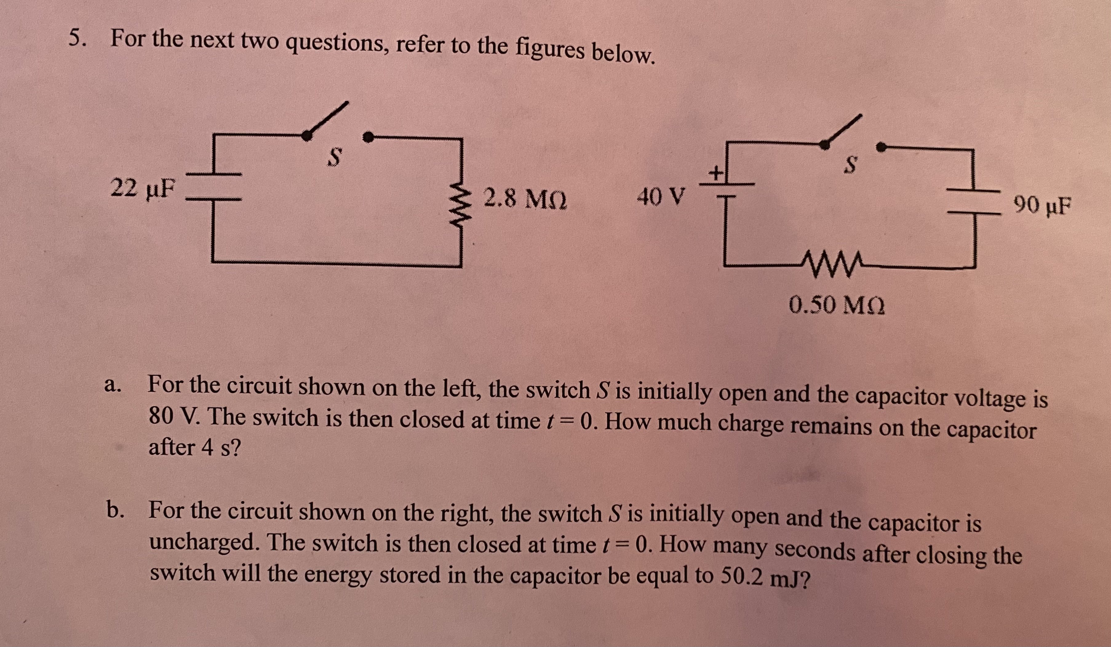Solved For the next two questions, refer to the figures | Chegg.com