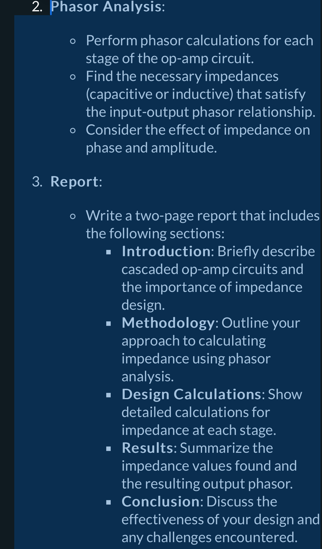 Solved by an EXPERT Phasor Analysis:Perform phasor calculations for each | Chegg.com