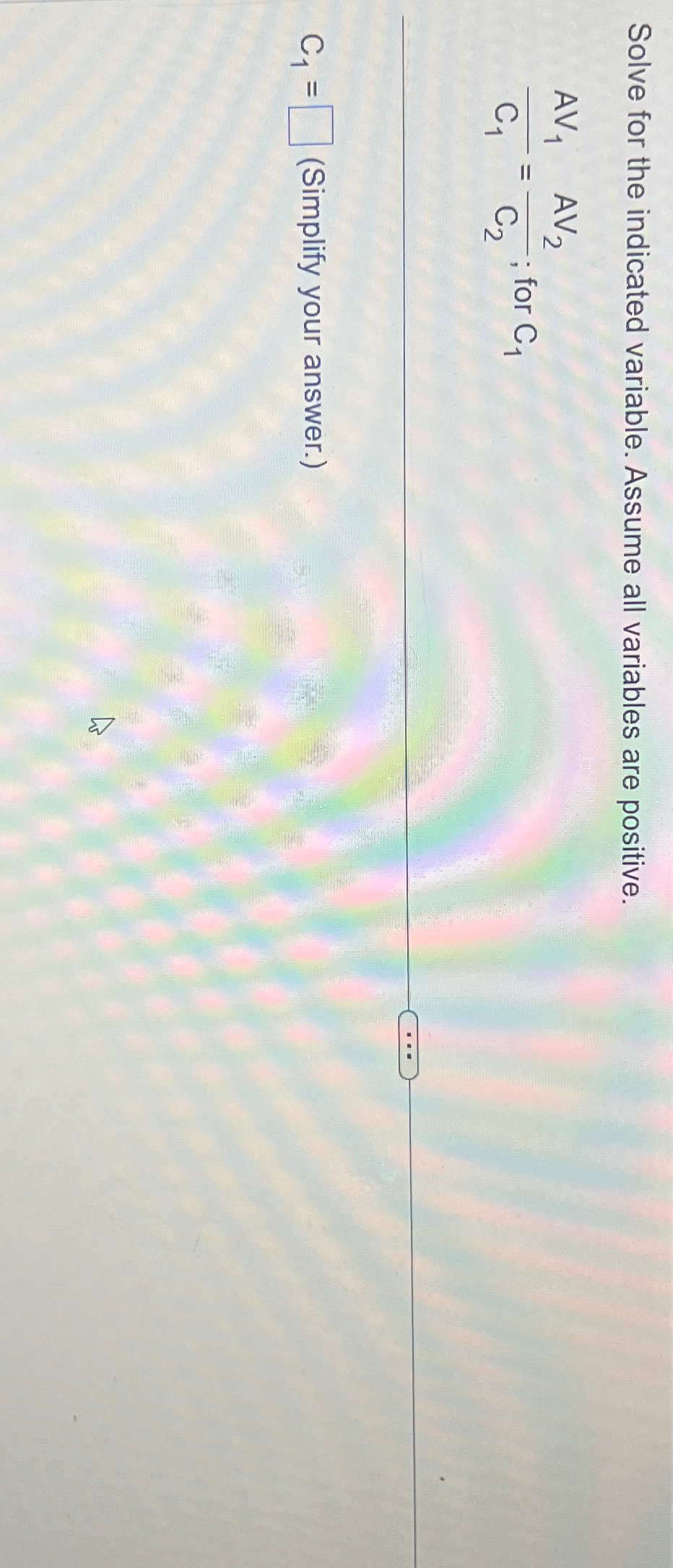 Solved Solve for the indicated variable. Assume all | Chegg.com