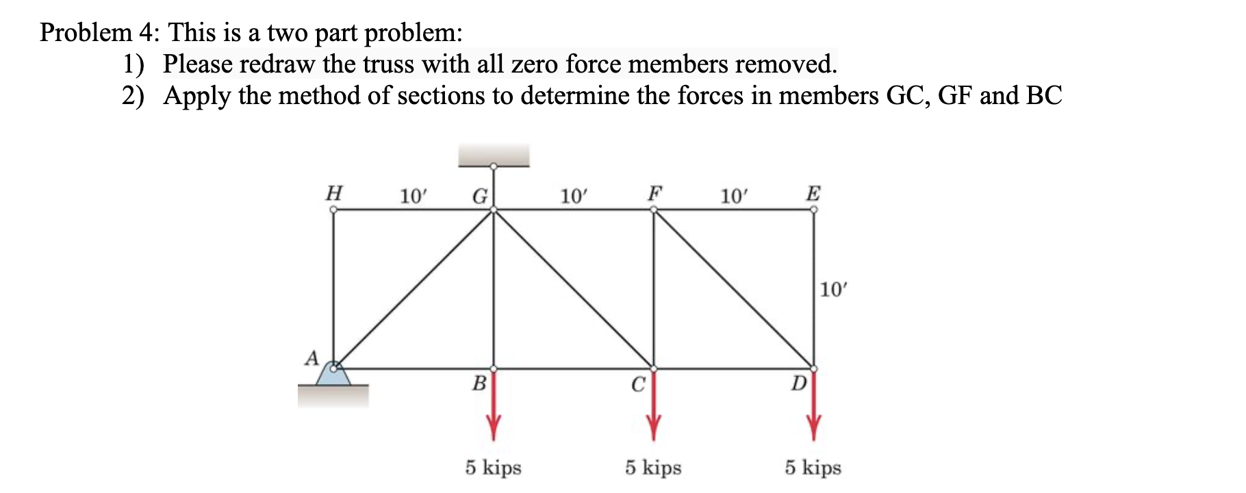 Solved Problem 4: This is a two part problem:Please redraw | Chegg.com