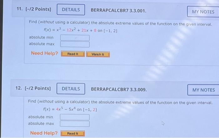 Solved Find (without using a calculator) the absolute | Chegg.com