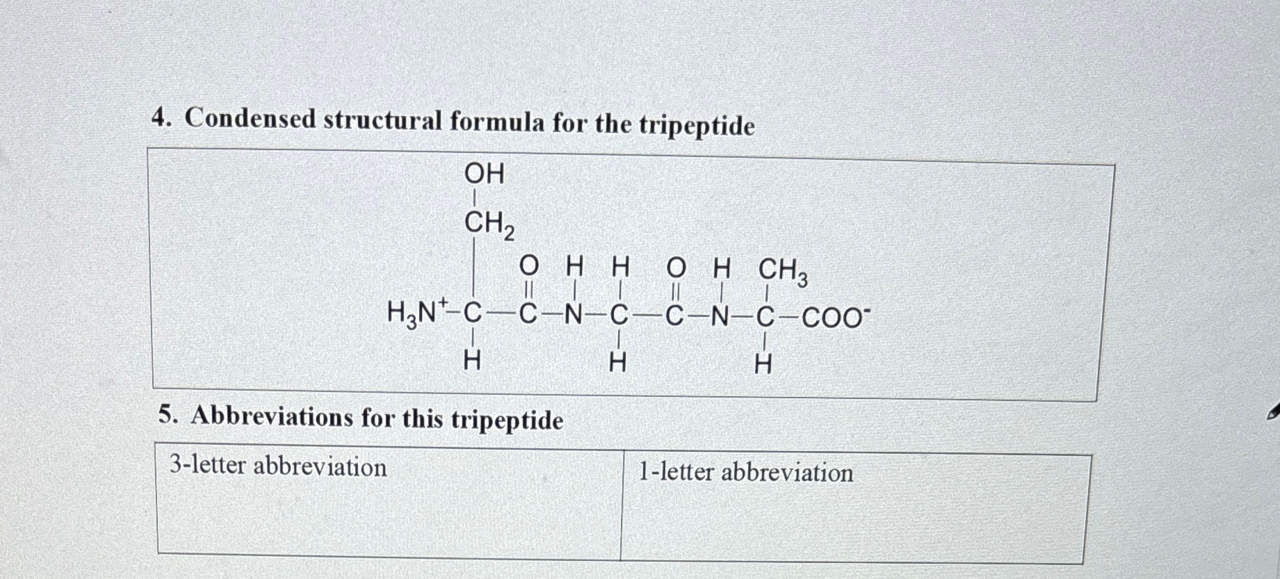 Solved Condensed structural formula for the | Chegg.com