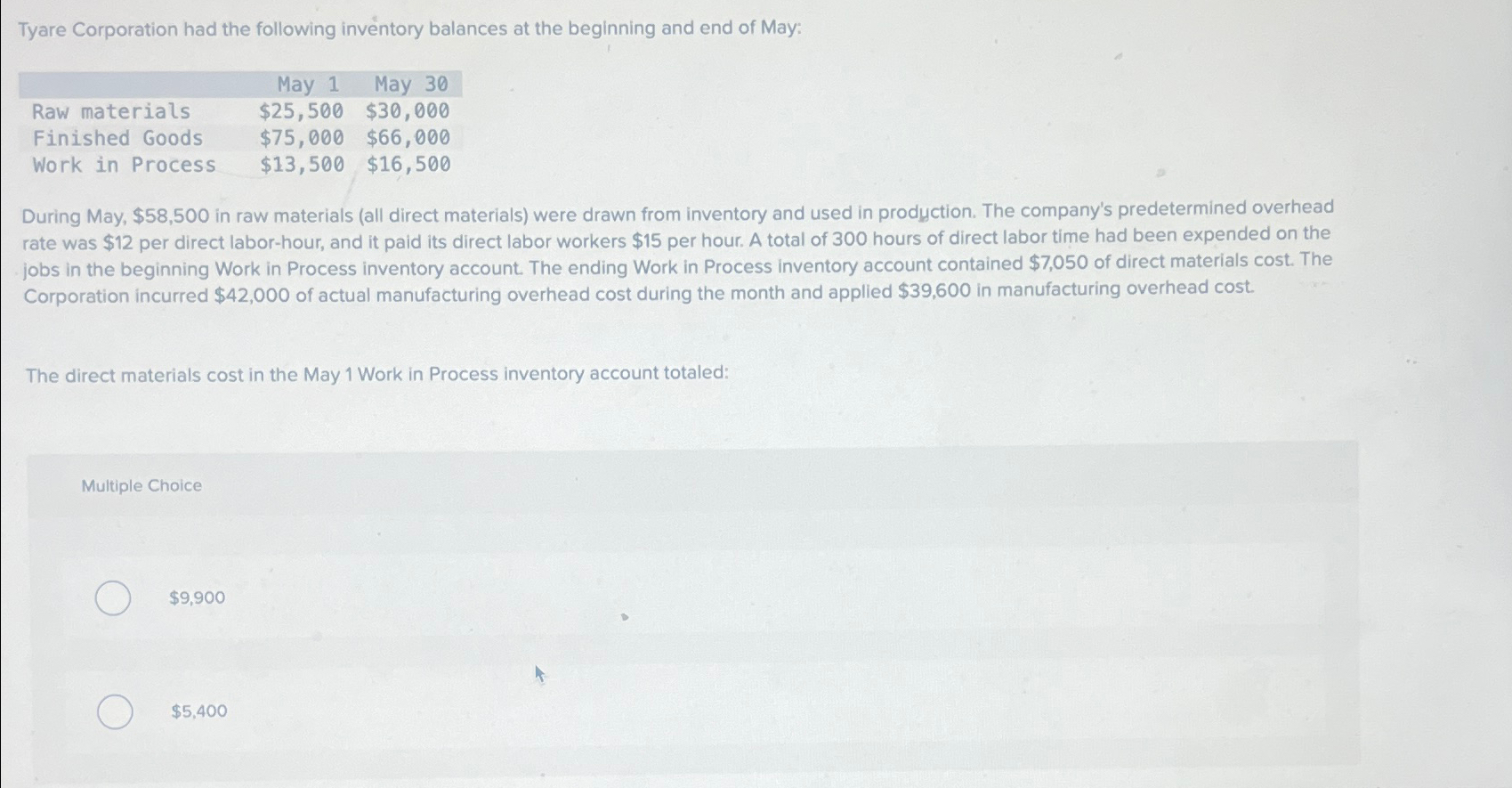 Solved Tyare Corporation had the following inventory | Chegg.com Solved Tyare Corporation had the following inventory | Chegg.com
