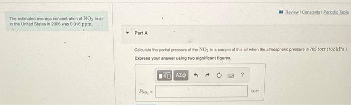 Solved M Review Constants Periodic Table The estimated | Chegg.com