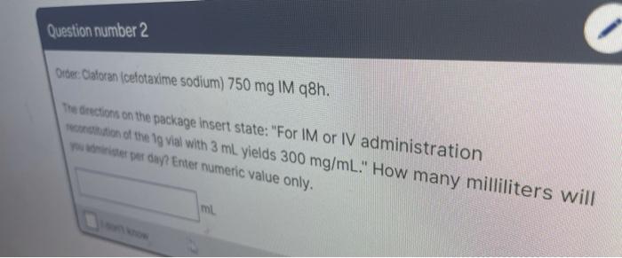 Solved Question number 4 Order. Heparin sodium 4000 units | Chegg.com
