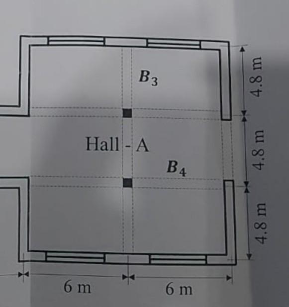 Solved Design solid two way slab(B3 & B4) Using ACI | Chegg.com