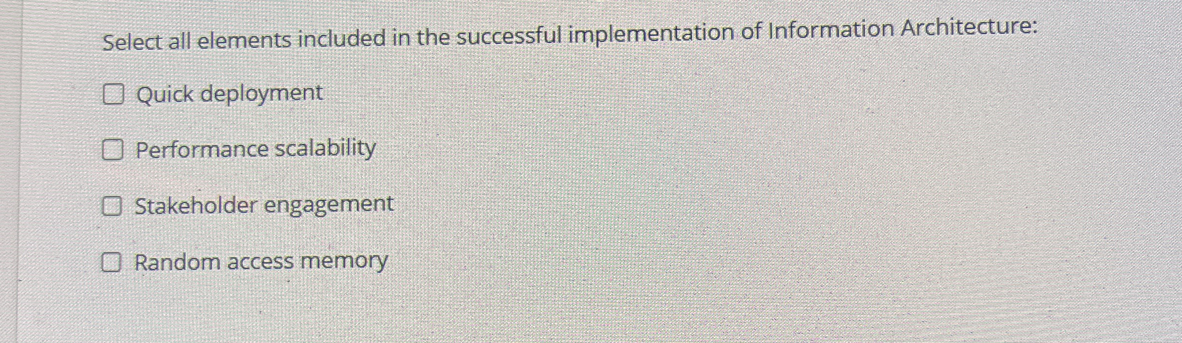 Solved Select all elements included in the successful | Chegg.com