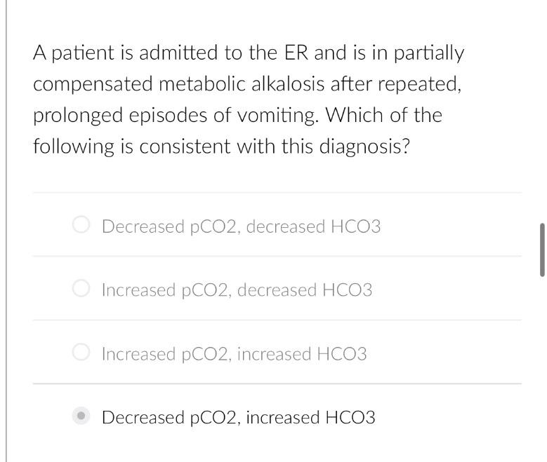 Solved A patient is admitted to the ER and is in partially | Chegg.com