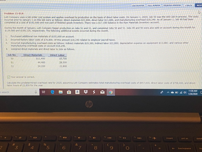 Solved CALCULATOR FULL SCREEN PRINTER VERSION BACK NEXT | Chegg.com