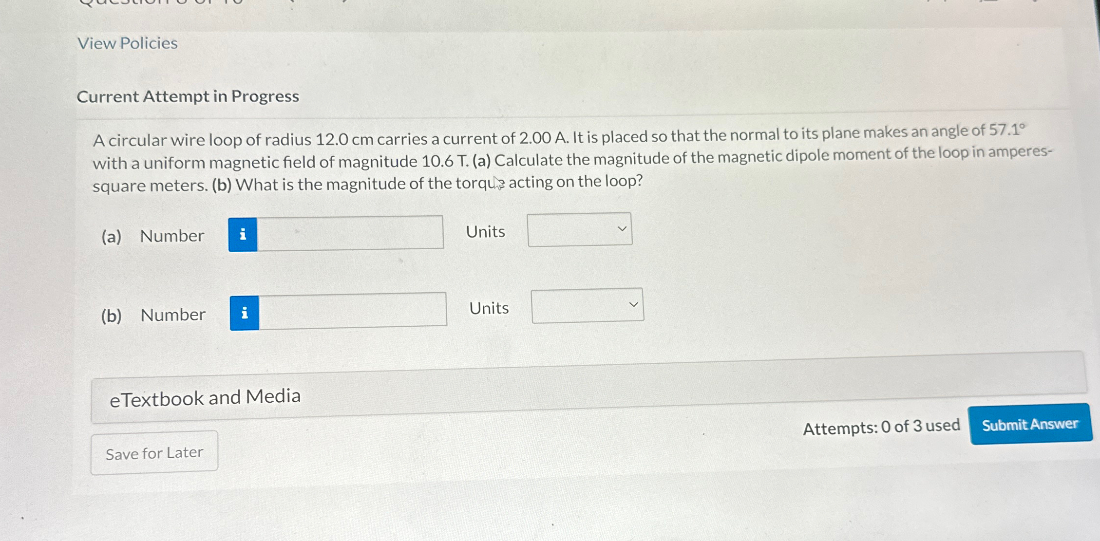 Solved View PoliciesCurrent Attempt in ProgressA circular | Chegg.com