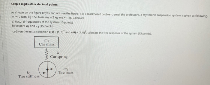 Solved Keep 3 digits after decimal points. As shown on the | Chegg.com