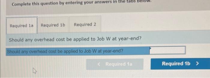 Solved Exercise 2-10 (Algo) Applying Overhead Cost to a Job | Chegg.com