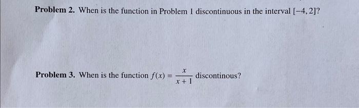 Solved Problem 1. Below is the graph of a piecewise function | Chegg.com
